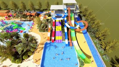China Water Slides Group A SpectraTower 6-in-1 Multi-Generation Slide Complex for sale