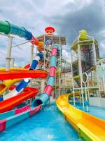 China Customized Theme Gigantic Water House Aqua Playground with 1200 Riders Capacity and Hot-Dip Galvanized Steel for sale