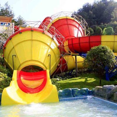 China VISON Tantrum Valley 14.6m High-Capacity UV-Stabilized Fiberglass Water Slide for Water Parks for sale