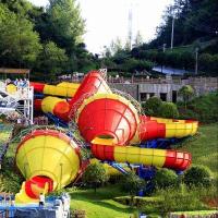 China VISON Tantrum Valley 14.6m High-Capacity UV-Stabilized Fiberglass Water Slide for Water Parks for sale