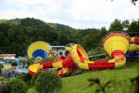 China VISON Tantrum Valley 14.6m High-Capacity UV-Stabilized Fiberglass Water Slide for Water Parks for sale