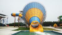China Tornado Slide Fiberglass Water Slide with 4-Person Raft 720 Riders/Hour and Hot-Dip Galvanized Steel for sale