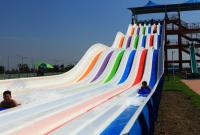 China Multi-Lane Rainbow Water Slide with Fiberglass Flume and Hot-Dip Galvanized Steel for High Throughput for sale