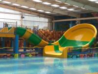 China Kids U-Turn Water Slide with Compact Footprint and Double Raft for Family Fun | Hot-Dip Galvanized Steel Structure for sale