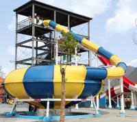 China Space Bowl Water Slide with 8.5m Bowl Diameter, 180 persons/h Capacity, and 10.65m Platform Height for sale