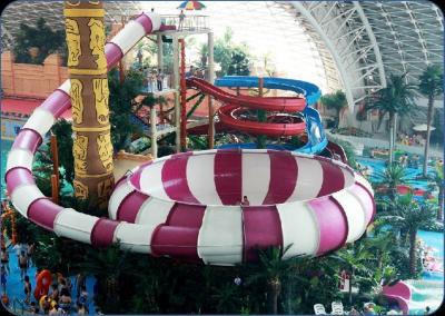 China Bowl Water Slide with 13.5m Platform Height, 480-Person Capacity, and Hot-Dip Galvanized Steel Structure for sale