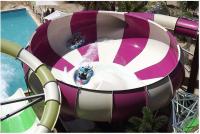 China Bowl Water Slide with 13.5m Platform Height, 480-Person Capacity, and Hot-Dip Galvanized Steel Structure for sale