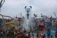 China Super Water Play Structure with Hand-laid Fiberglass Flume and Hot-dip Galvanized Steel Structure for Turnkey Support for sale