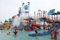 China Super Water Play Structure with Hand-laid Fiberglass Flume and Hot-dip Galvanized Steel Structure for Turnkey Support for sale