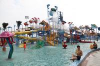 China Super Water Play Structure with Hand-laid Fiberglass Flume and Hot-dip Galvanized Steel Structure for Turnkey Support for sale
