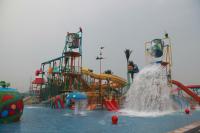 China Super Water Play Structure with Hand-laid Fiberglass Flume and Hot-dip Galvanized Steel Structure for Turnkey Support for sale