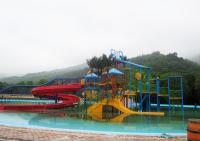 China Medium Water Play Structure with Hand-laid Fiberglass Flume and Hot-dip Galvanized Steel Structure | Turnkey Support Water Park Equipment for sale