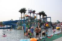 China Medium Water Play Structure with Hand-laid Fiberglass Flume and Hot-dip Galvanized Steel Structure | Turnkey Support Water Park Equipment for sale