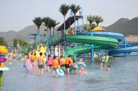 China Medium Water Play Structure with Hand-laid Fiberglass Flume and Hot-dip Galvanized Steel Structure | Turnkey Support Water Park Equipment for sale