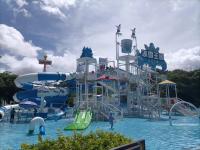 China Medium Water Play Structure with Hand-laid Fiberglass Flume and Hot-dip Galvanized Steel Structure for Turnkey Support for sale