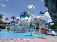 China Medium Water Play Structure with Hand-laid Fiberglass Flume and Hot-dip Galvanized Steel Structure for Turnkey Support for sale