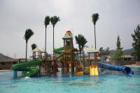 China Medium Water Play Structure with Hand-laid Fiberglass Flume and Hot-dip Galvanized Steel Structure for Water Park Equipment with Turnkey Support for sale