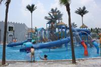 China Medium Water Play Structure with Hand-laid Fiberglass Flume and Hot-dip Galvanized Steel Structure for Water Park Equipment with Turnkey Support for sale