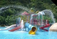 China Small Interactive Water House with Hand-laid Fiberglass Flume and Hot-dip Galvanized Steel Structure for Water Park Equipment for sale