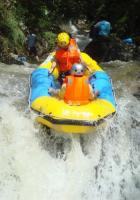 China Mountain Rapids Ride with Hot-dip Galvanized Steel Structure and Fiberglass Flume for Themed Mountain River Drifting for sale