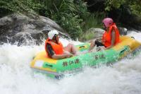 China Mountain Rapids Ride with Hot-dip Galvanized Steel Structure and Fiberglass Flume for Themed Mountain River Drifting for sale