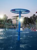 China Children's Water Play Equipment with Hot-Dip Galvanized Steel Structure, Corrosion-Resistant Fiberglass Flume, and Shallow Water Safety Design for sale