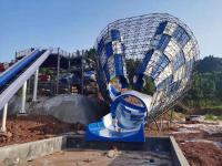 China Abyss Slide AB-01 Fiberglass Water Slide with 4-Person Clover Raft and 18m Diameter Horn Body from 15m Platform for sale