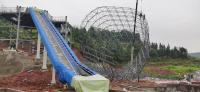 China Abyss Slide AB-01 Fiberglass Water Slide with 4-Person Clover Raft and 18m Diameter Horn Body from 15m Platform for sale