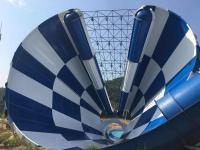 China Abyss Slide AB-01 Fiberglass Water Slide with 4-Person Clover Raft and 18m Diameter Horn Body from 15m Platform for sale
