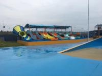 China Kids Slide Group - Multi-Lane Fiberglass Water Slides with Low Platform and Non-Slip Steps for Safe Play for sale