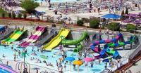China Kids Slide Group - Multi-Lane Fiberglass Water Slides with Low Platform and Non-Slip Steps for Safe Play for sale