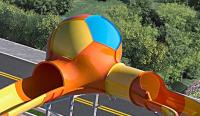 China Mini Cyclone Ball Slide with Ball-Shaped Cyclone Chamber and Low Platform for Safe Independent Riding - All-Fiberglass FRP Construction for sale