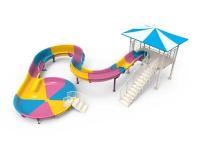 China Kid-friendly Bowl Water Slide with Gentle Spin for Parent-child Attraction for sale