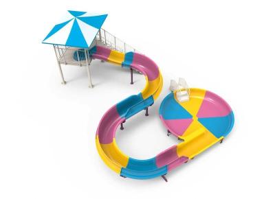 China Kid-friendly Bowl Water Slide with Gentle Spin for Parent-child Attraction for sale
