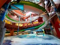 China Light Tunnel Slide with Flowing Light Effect - Night-time Attraction Fiberglass Water Slide for Water Parks for sale