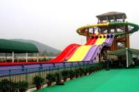 China Octopus Slide - 6 Racing Lanes Multi-Lane Water Slide with Customizable Platform and Mat Riding for sale
