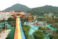 China Octopus Slide - 6 Racing Lanes Multi-Lane Water Slide with Customizable Platform and Mat Riding for sale