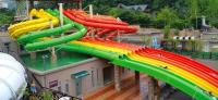 China Octopus Slide - 6 Racing Lanes Multi-Lane Water Slide with Customizable Platform and Mat Riding for sale