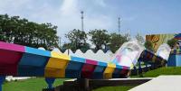 China Parent-Child Flying Dragon Slide - 2-Person Raft Slide with 1.98m Low Platform and 240 riders/hour Capacity for sale