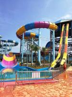 China 18m High Fiberglass Sky Pit Slide with 12m Super Bowl and 4-Person Raft Thrill Ride for sale