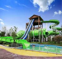 China Python Water Slide with 18m Platform and 6-Person Raft on a Wide Flume for Thrilling Rides for sale