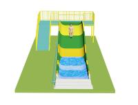 China Fiberglass Material Water Slide for Aqua Park with Fast Installation and Customized Length for sale
