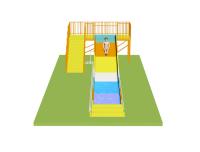 China Kids' Slide, Wide Slide , Water Slides For Aqua Park Fiberglass Material for sale