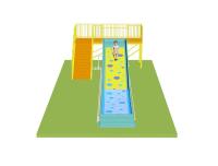 China Kids' Slide, Wide Slide , Water Slides For Aqua Park Fiberglass Material for sale
