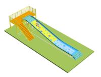 China Kids' Slide, Wide Slide , Water Slides For Aqua Park Fiberglass Material for sale