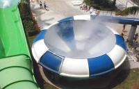 China Space Bowl Water Slide with 8.5m Bowl Diameter, 180 persons/h Capacity, and 10.65m Platform Height for sale