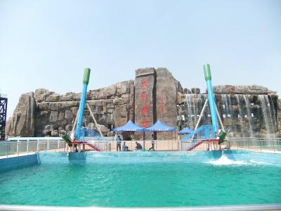China Commercial funny free fall fiberglass water slide for water theme parks for sale