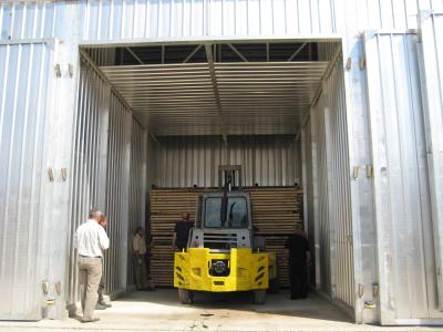 China Fully Auto Wood Drying Equipment , Industrial Wood Dryers 800 Mm Diameter Fan for sale