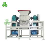 China Four Shaft Used Tire Shredder , Truck Tyre Shredder Driven By Double Hydraulic Motors for sale