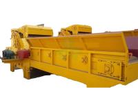 China Yellow Wood Sawdust Machine , Heavy Duty Wood Chipper Machine 5.5 Kw for sale